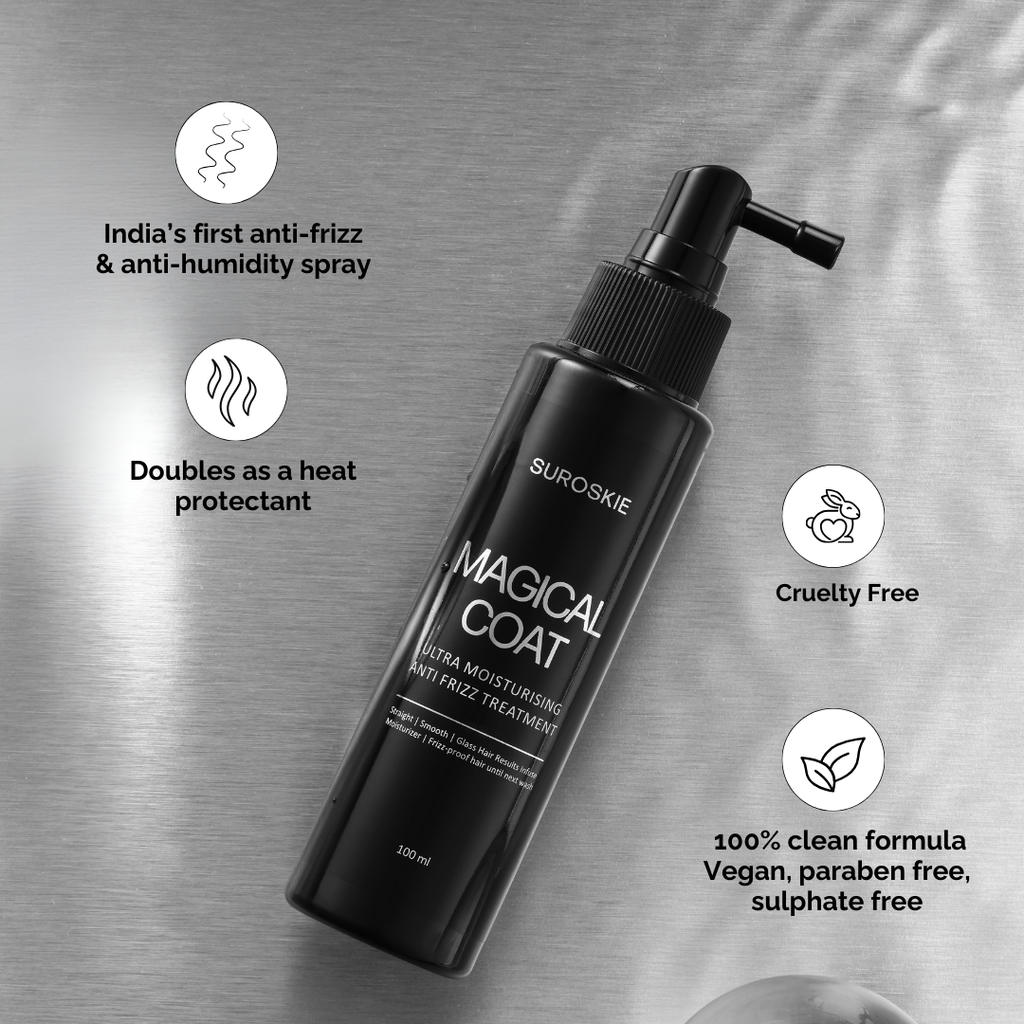 Heat Protection & Anti-Humidity Frizz Control Spray for Dry Hair – Suroskie
