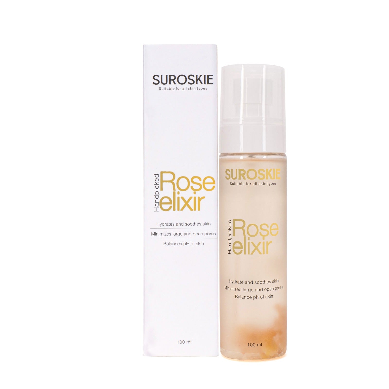 Rose Petals & Elixir Face Spray - Rose Water Face Mist – Suroskie