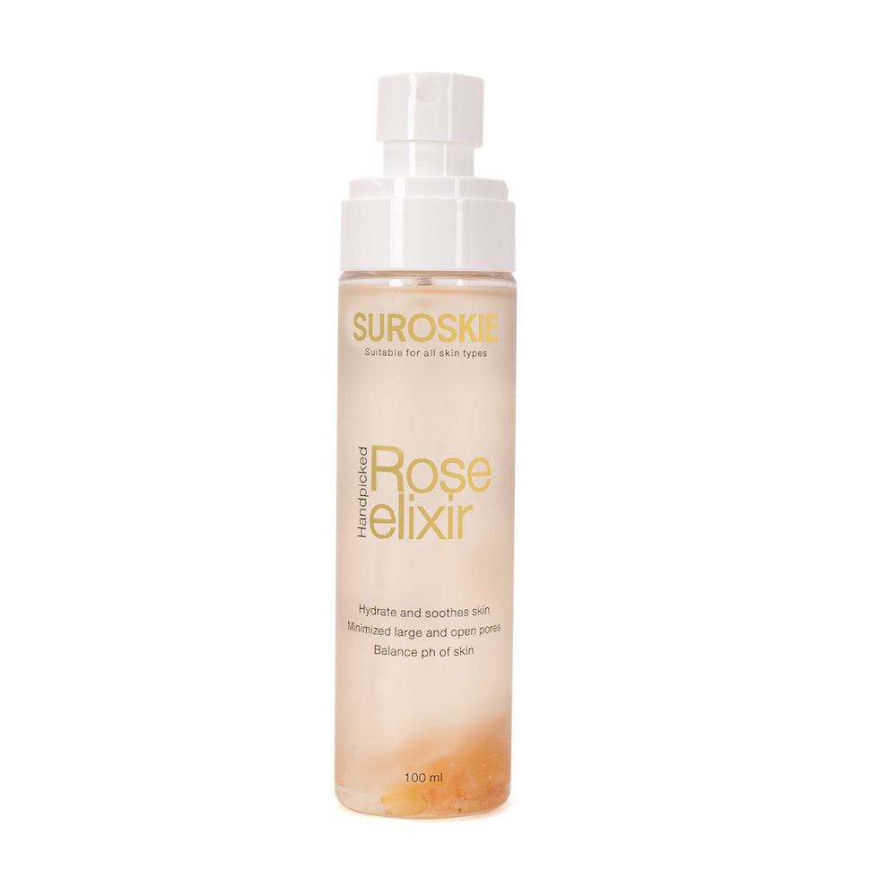 Rose Petals & Elixir Face Spray - Rose Water Face Mist – Suroskie