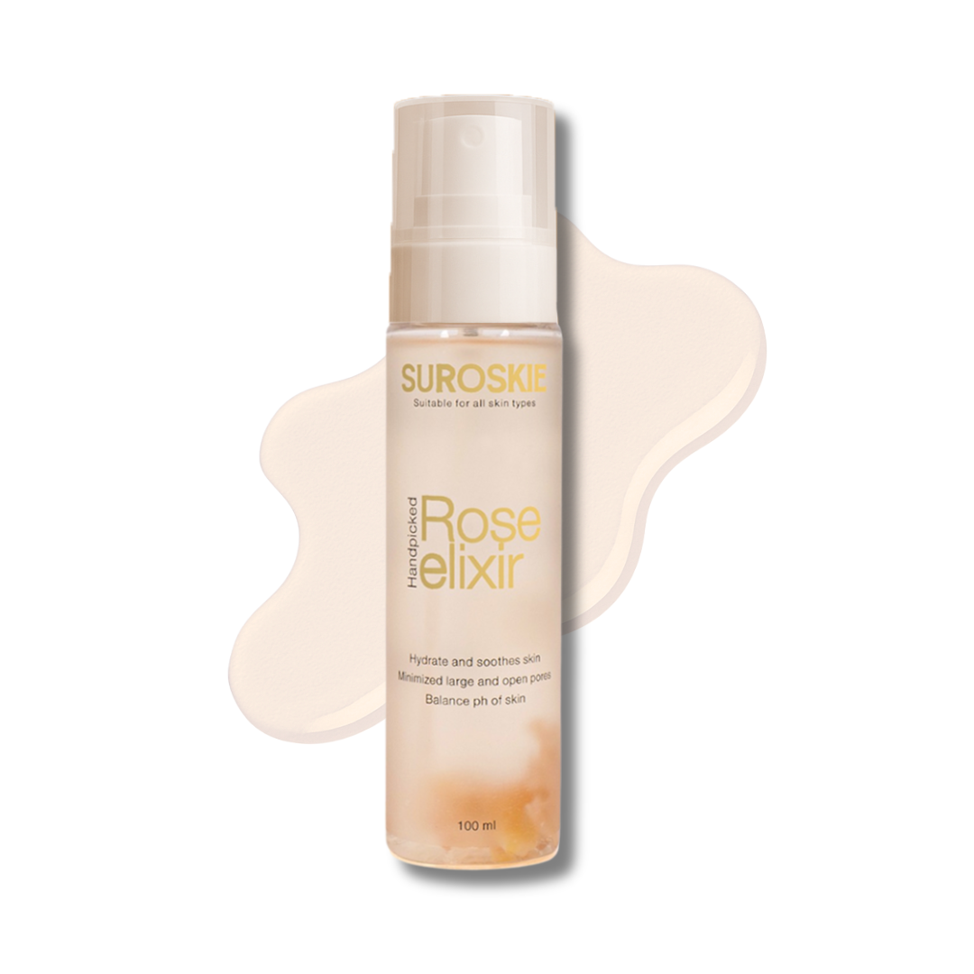 Rose Petals & Elixir Face Spray - Rose Water Face Mist – Suroskie