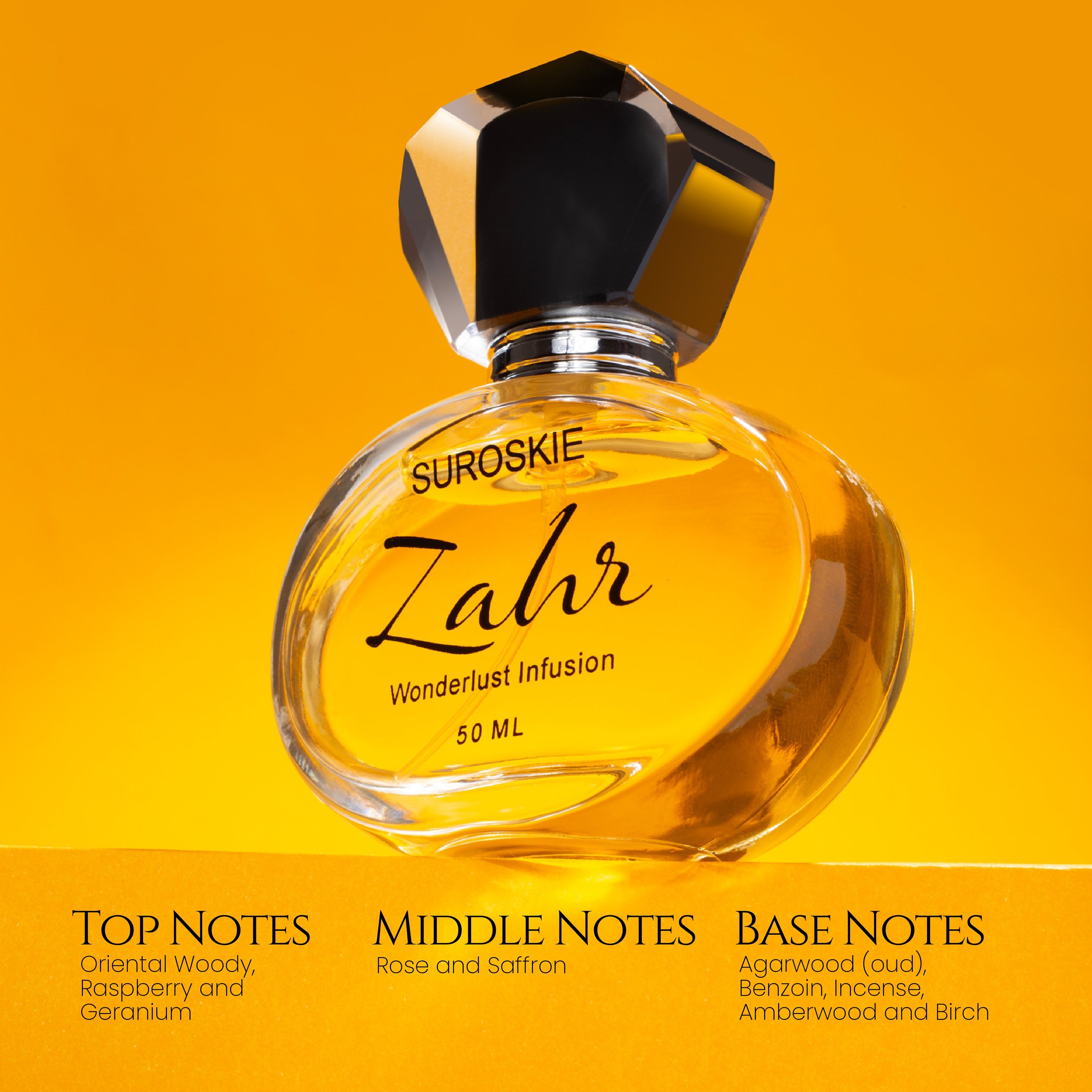 Zahr Perfume - Agarwood, Rose, Saffron, Raspberry Fragrance – Suroskie